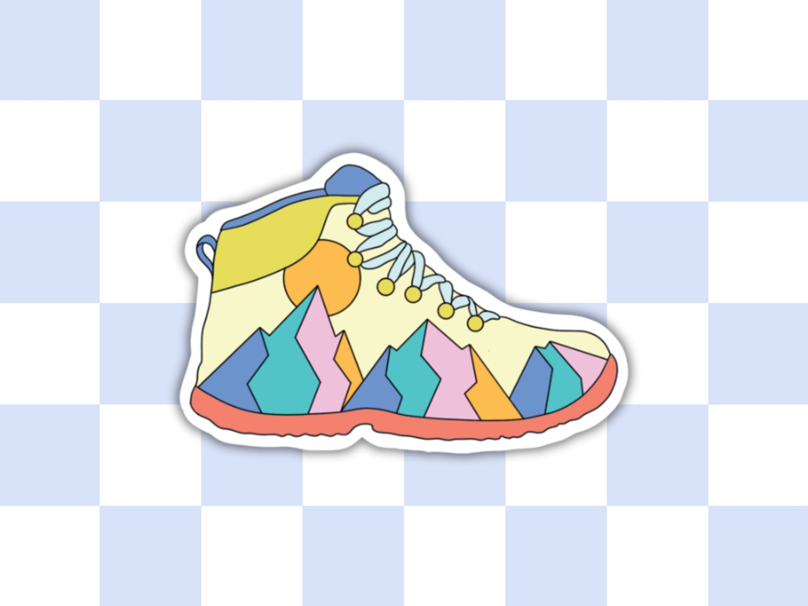 Hiking Boot Sticker – Simply Happy Paper