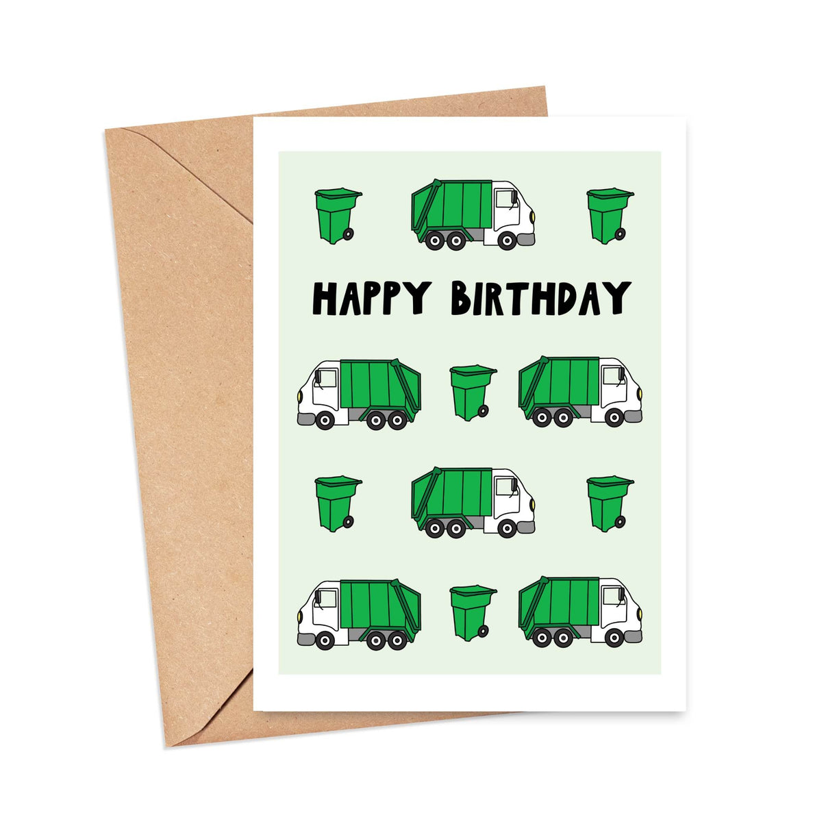Garbage Truck Birthday Card – Simply Happy Paper