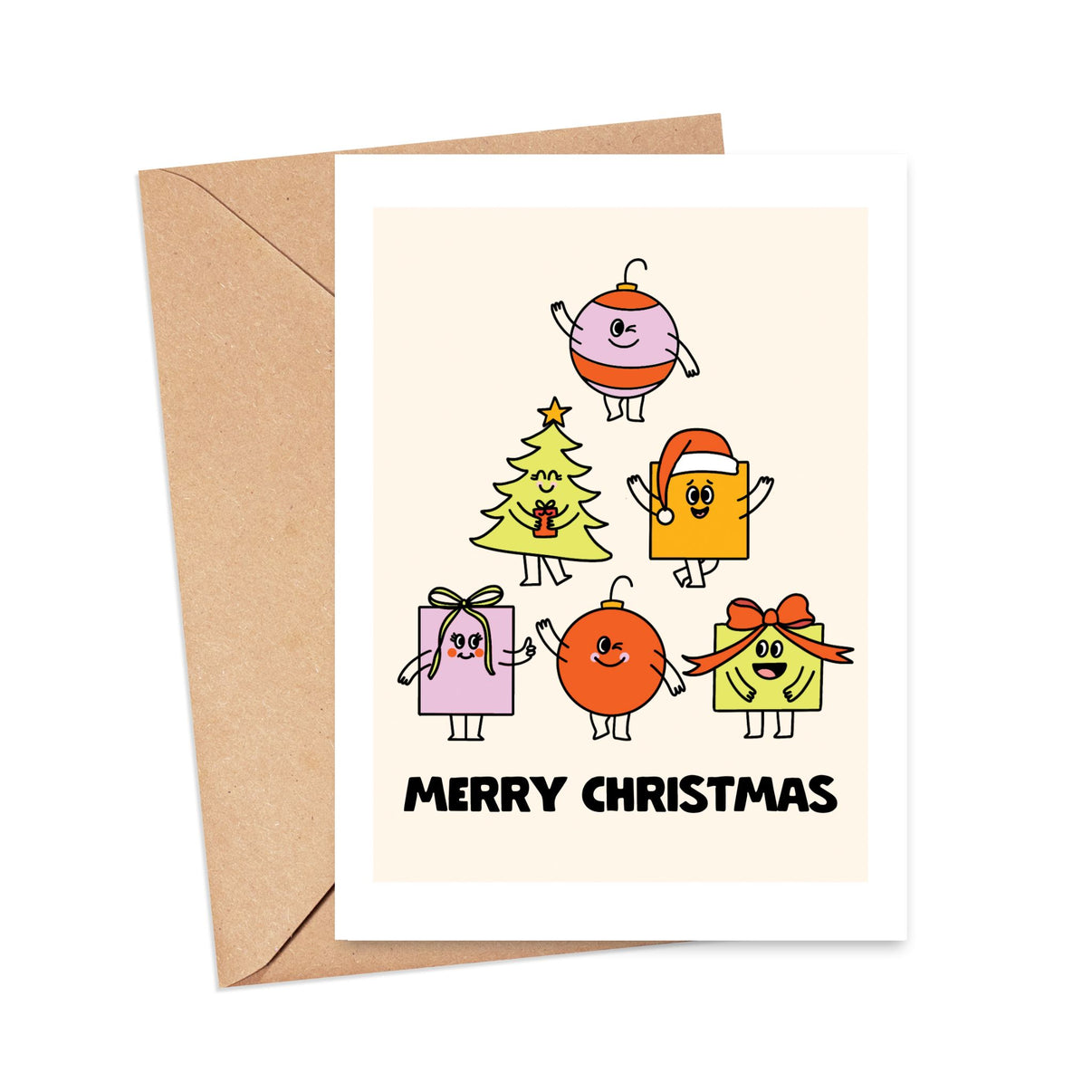 Merry Christmas Characters Card – Simply Happy Paper