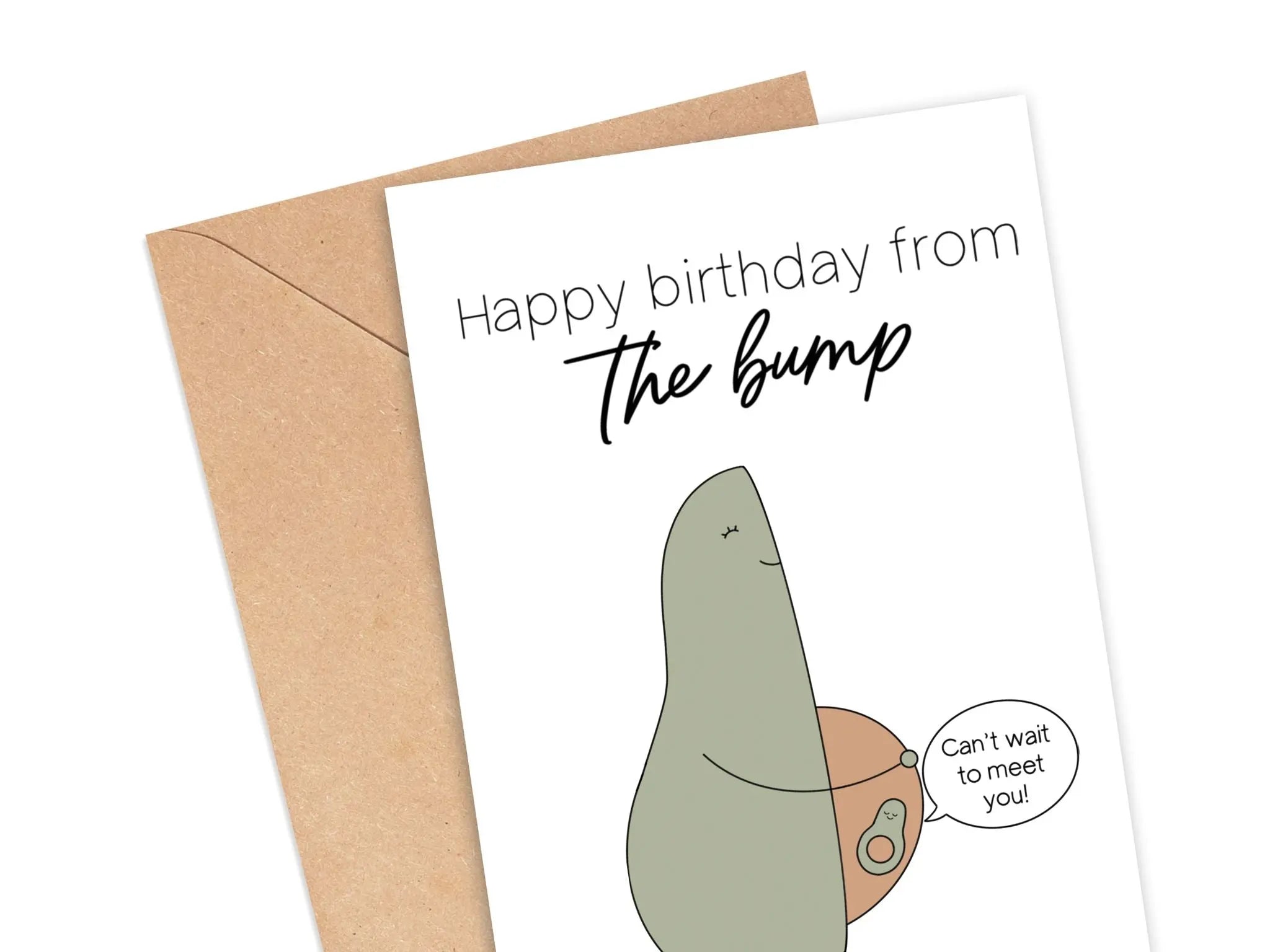 Happy Birthday from the Bump Card – Simply Happy Paper
