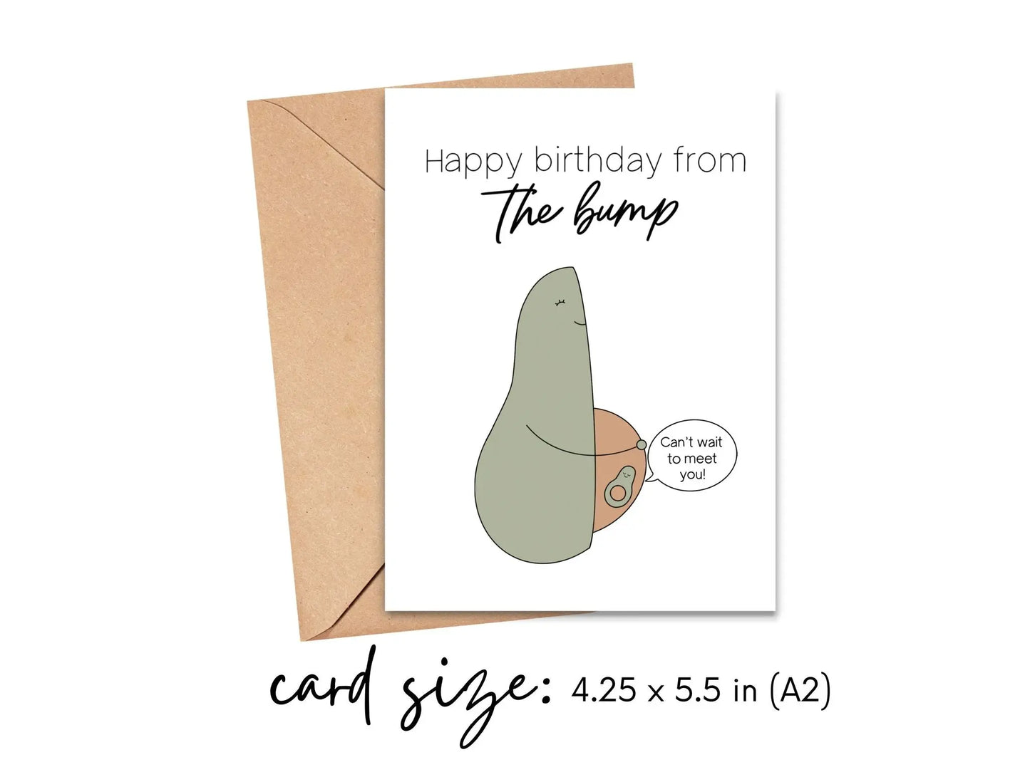 Happy Birthday from the Bump Card – Simply Happy Paper