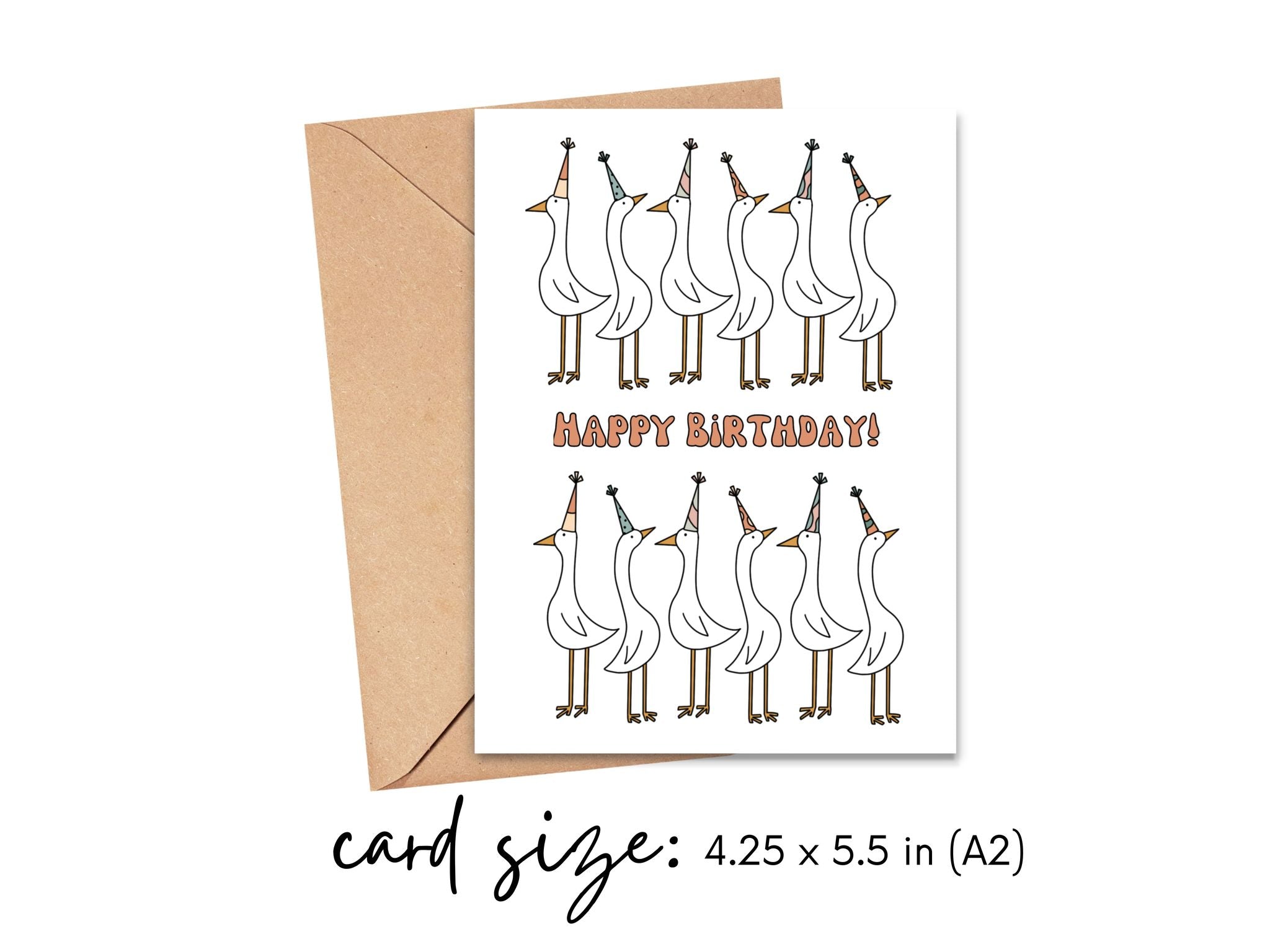 Happy Birthday Silly Goose Card – Simply Happy Paper
