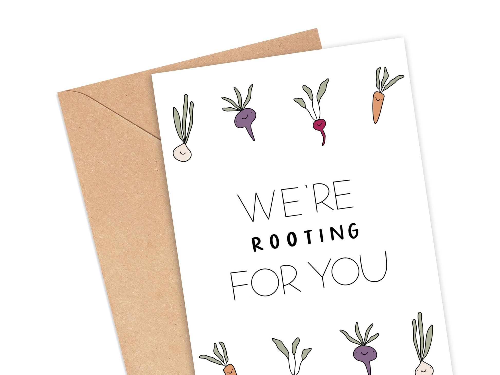 We're Rooting For You Vegetable Card – Simply Happy Paper